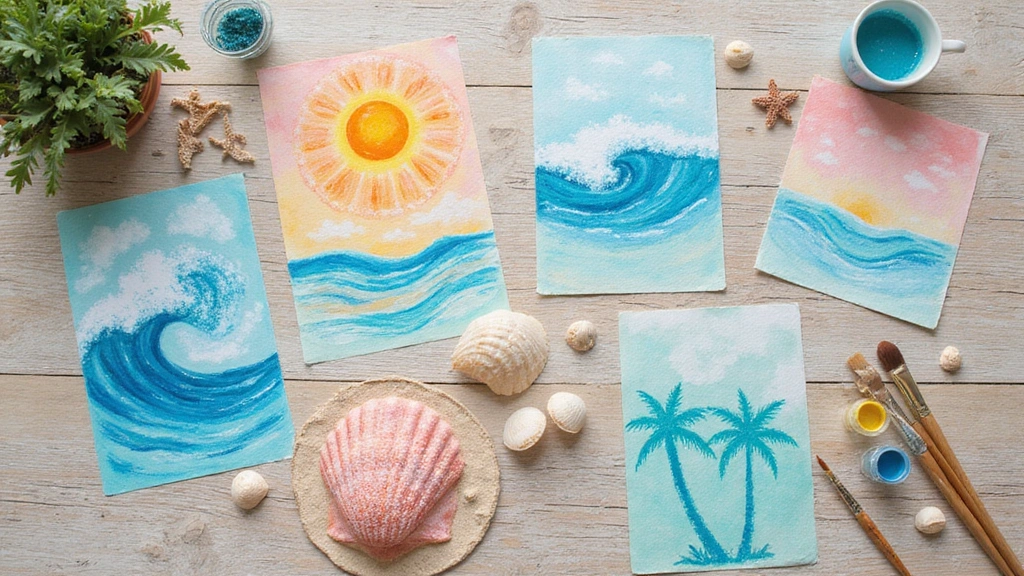 12 Beach Art Ideas on Sandpaper That Will Transform Your Coastal Home ...