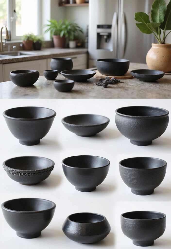 21-DIY-Matte-Black-Pottery-Bowls-to-Perfectly-Match-Your-Modern-Kitchen ...